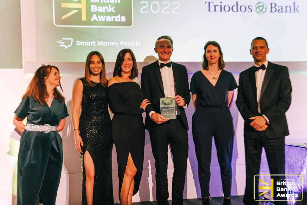 Triodos wins at the British Bank Awards 2022